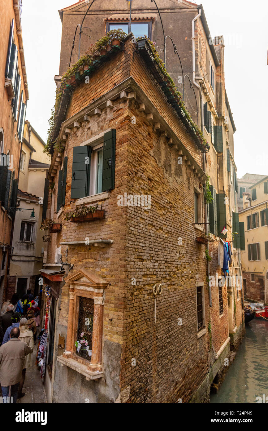 Italy, Venice, views and architectural details typical of the Venetian ...