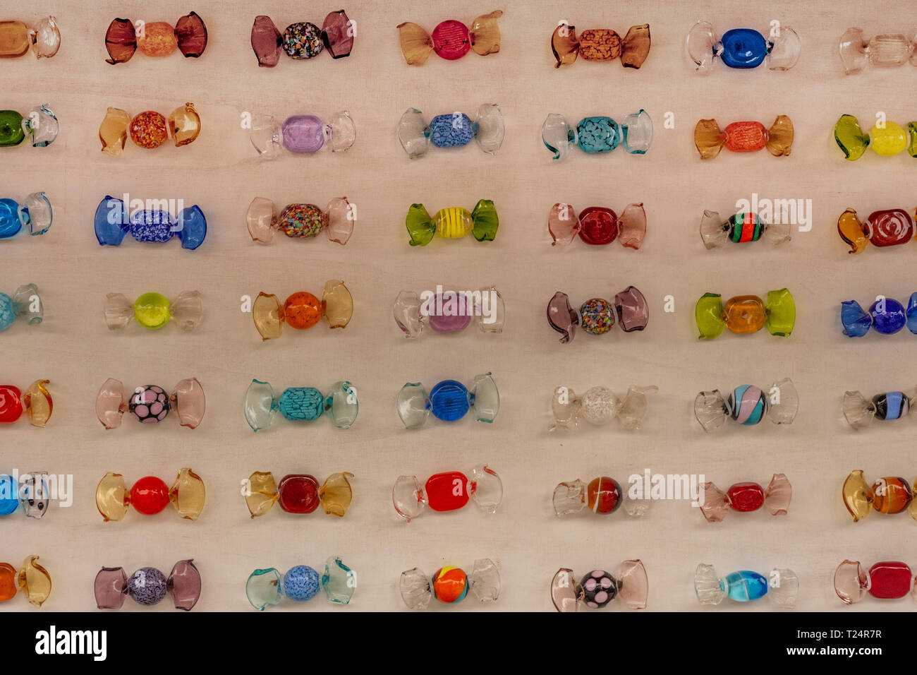 Italy, Venice, Burano, typical souvenirs in shop windows Stock Photo - Alamy