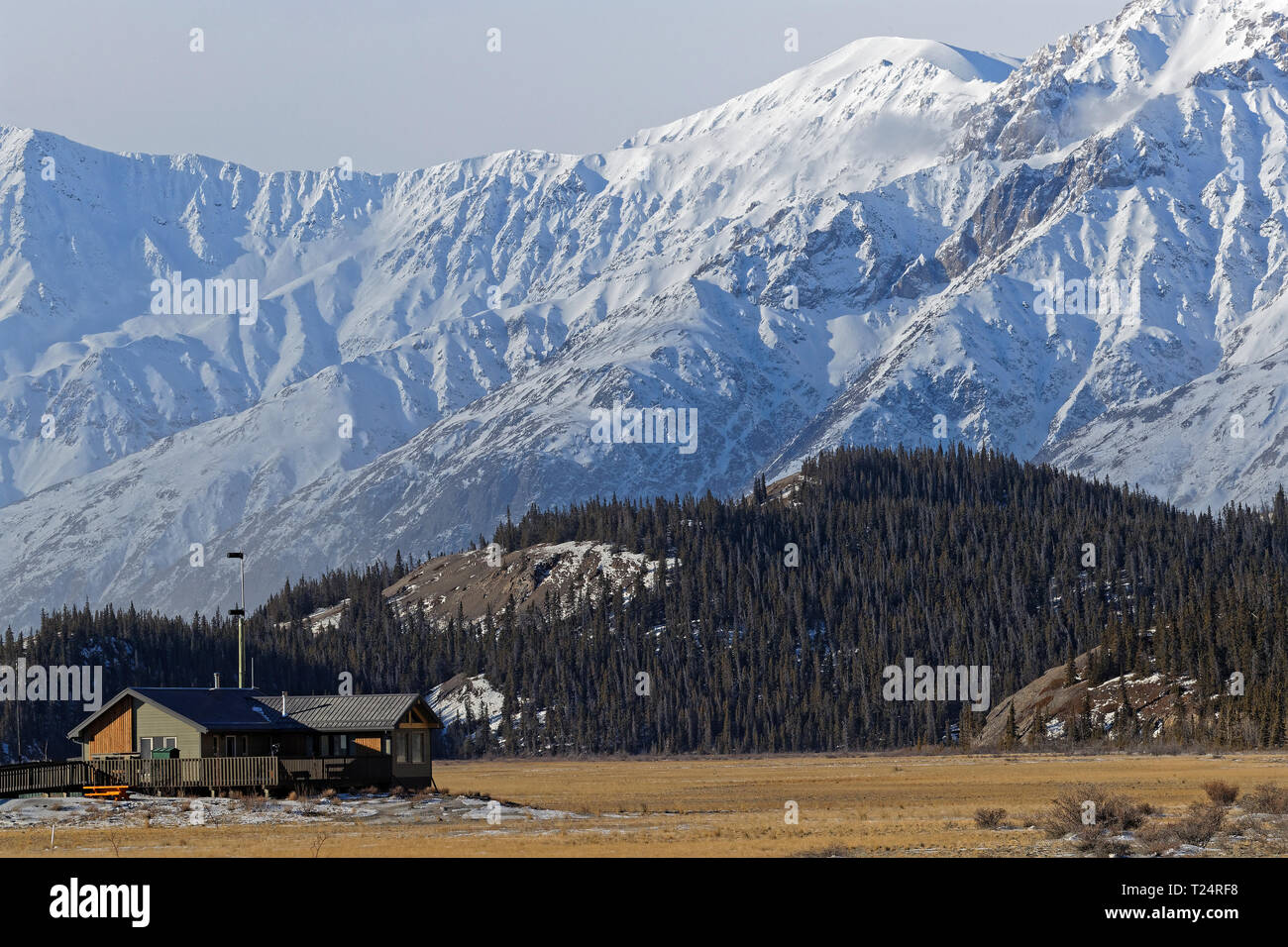 Visitor Center Landscape, Kluane National Park, Yukon Stock Photo - Alamy