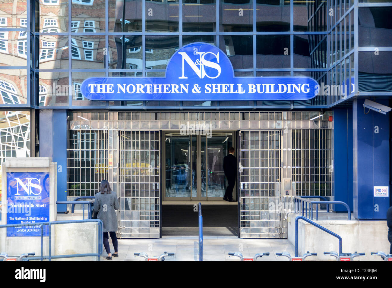 Exterior of the Express Newspaper Group's Northern & Shell Building ...