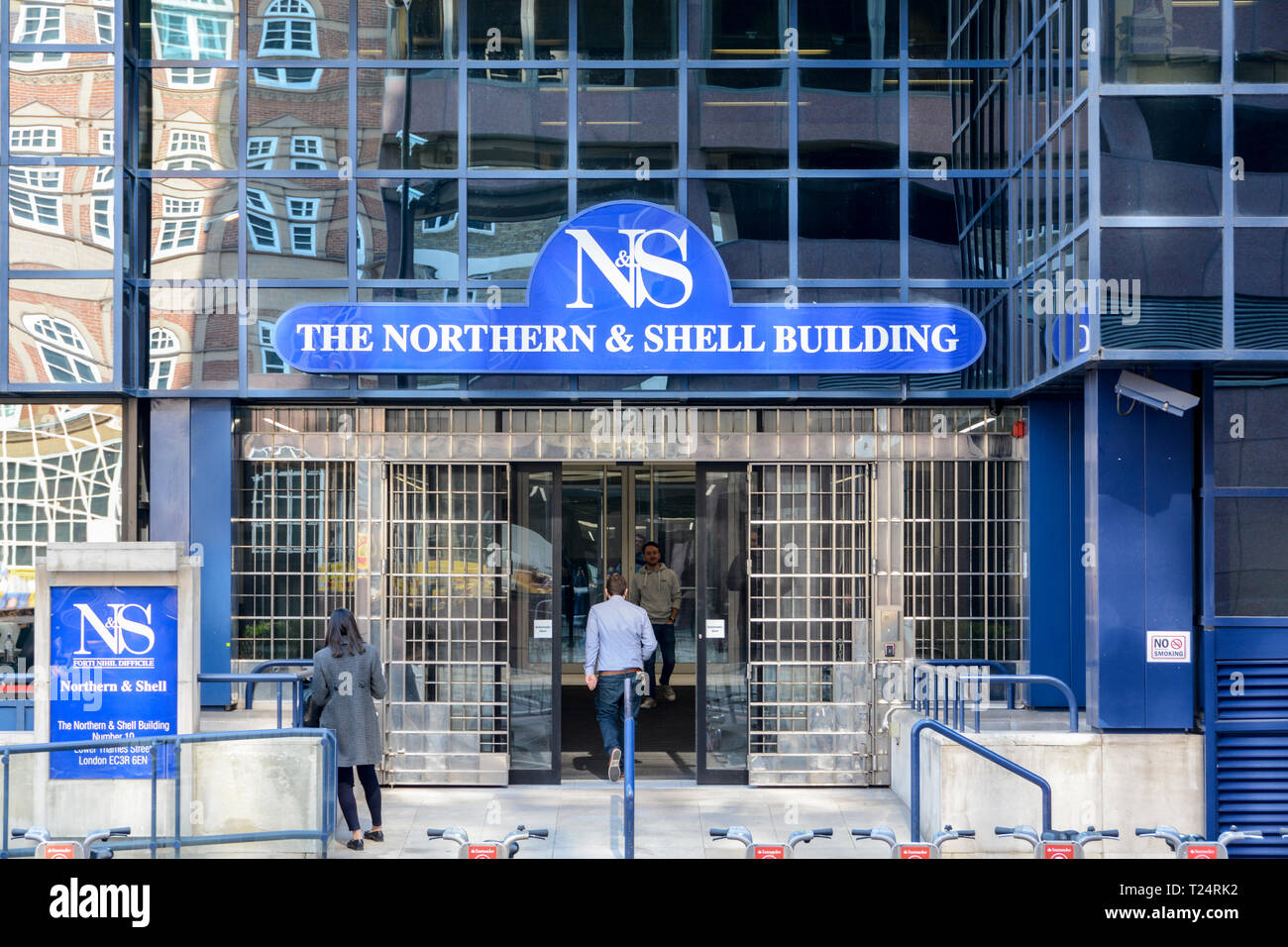 Exterior of the Express Newspaper Group's Northern & Shell Building ...