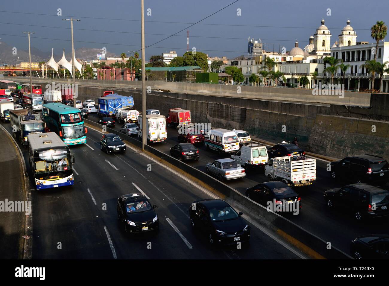 Rimac highway in LIMA. Department of Lima.PERU Stock Photo - Alamy