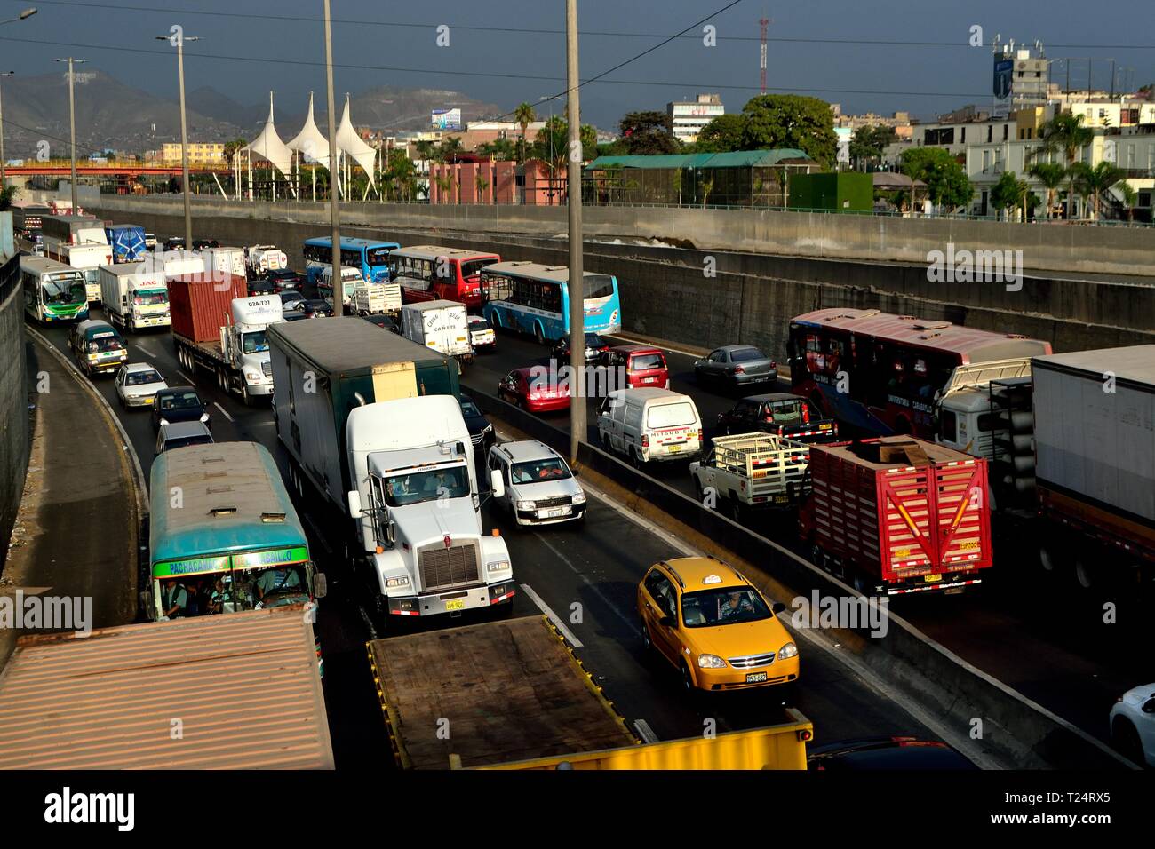 Rimac highway in LIMA. Department of Lima.PERU Stock Photo - Alamy