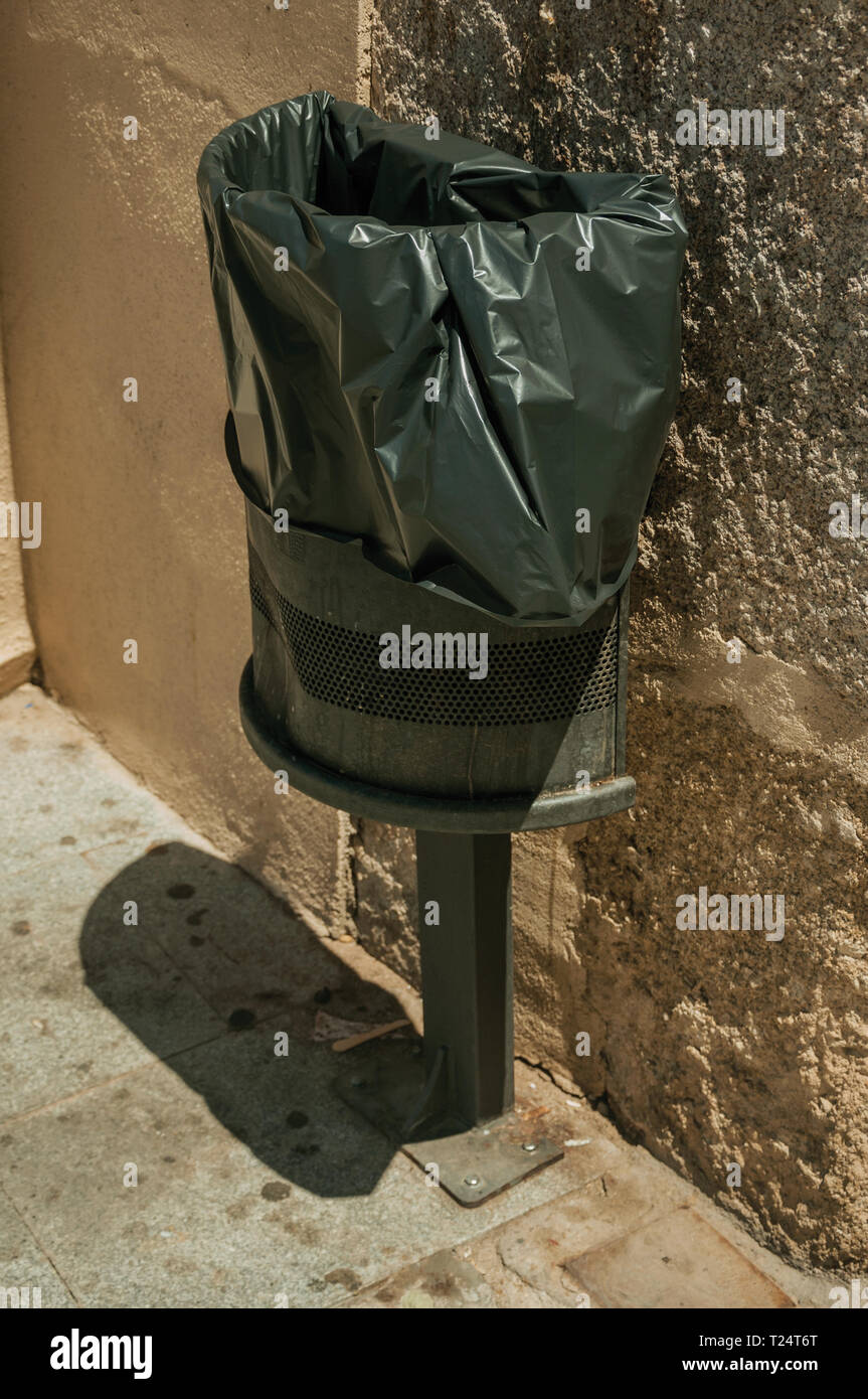 Dustbin many garbage bags hi-res stock photography and images - Alamy