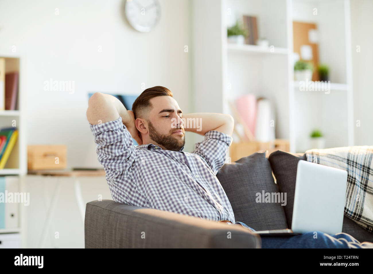 Break in front of laptop Stock Photo - Alamy