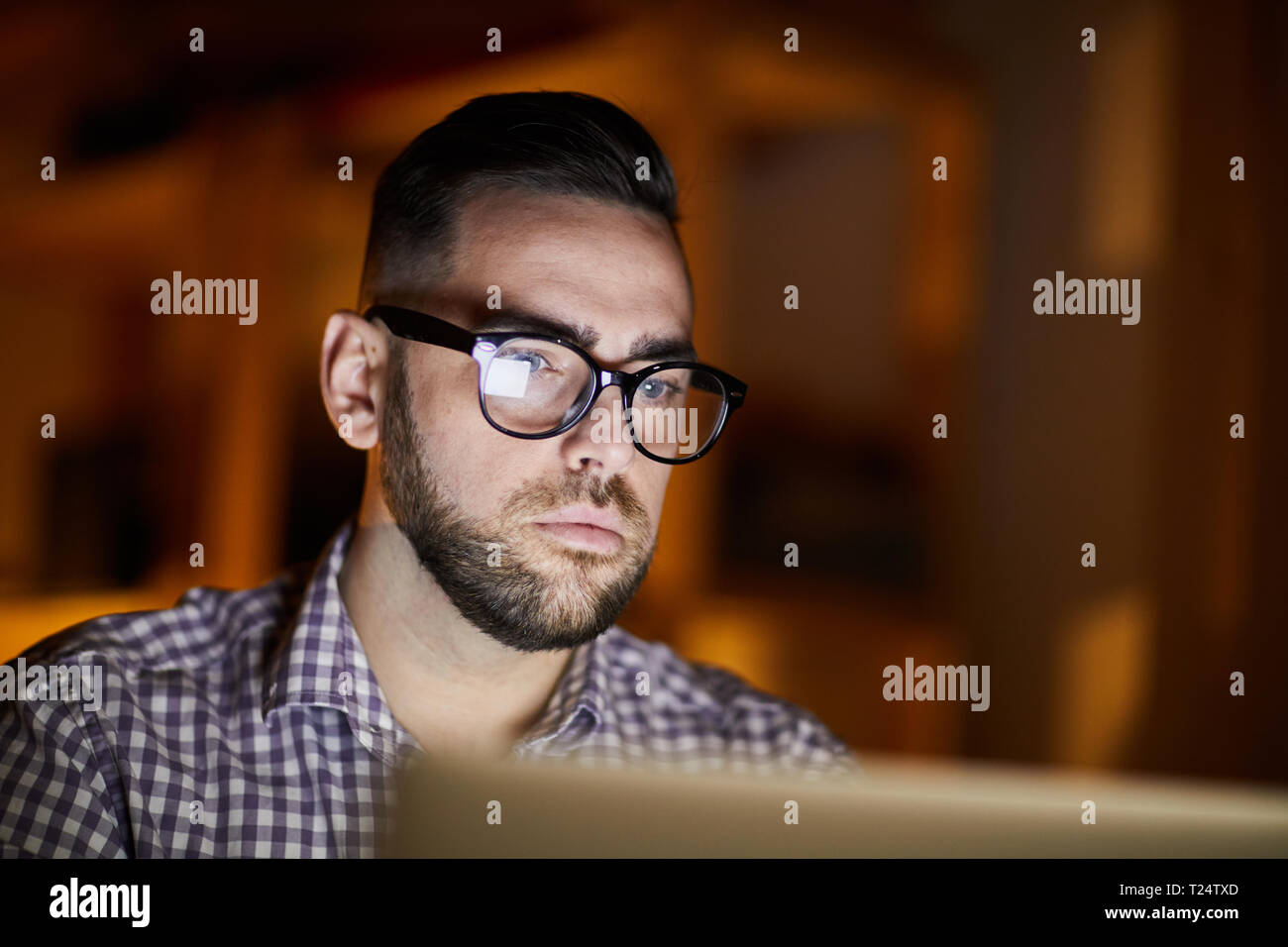 Late at work Stock Photo - Alamy