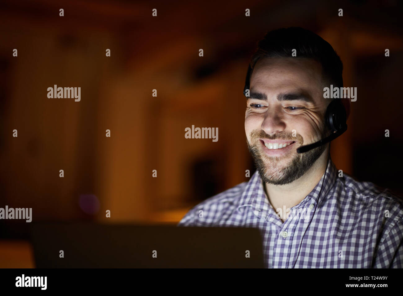 Hotline service man working hi-res stock photography and images - Alamy