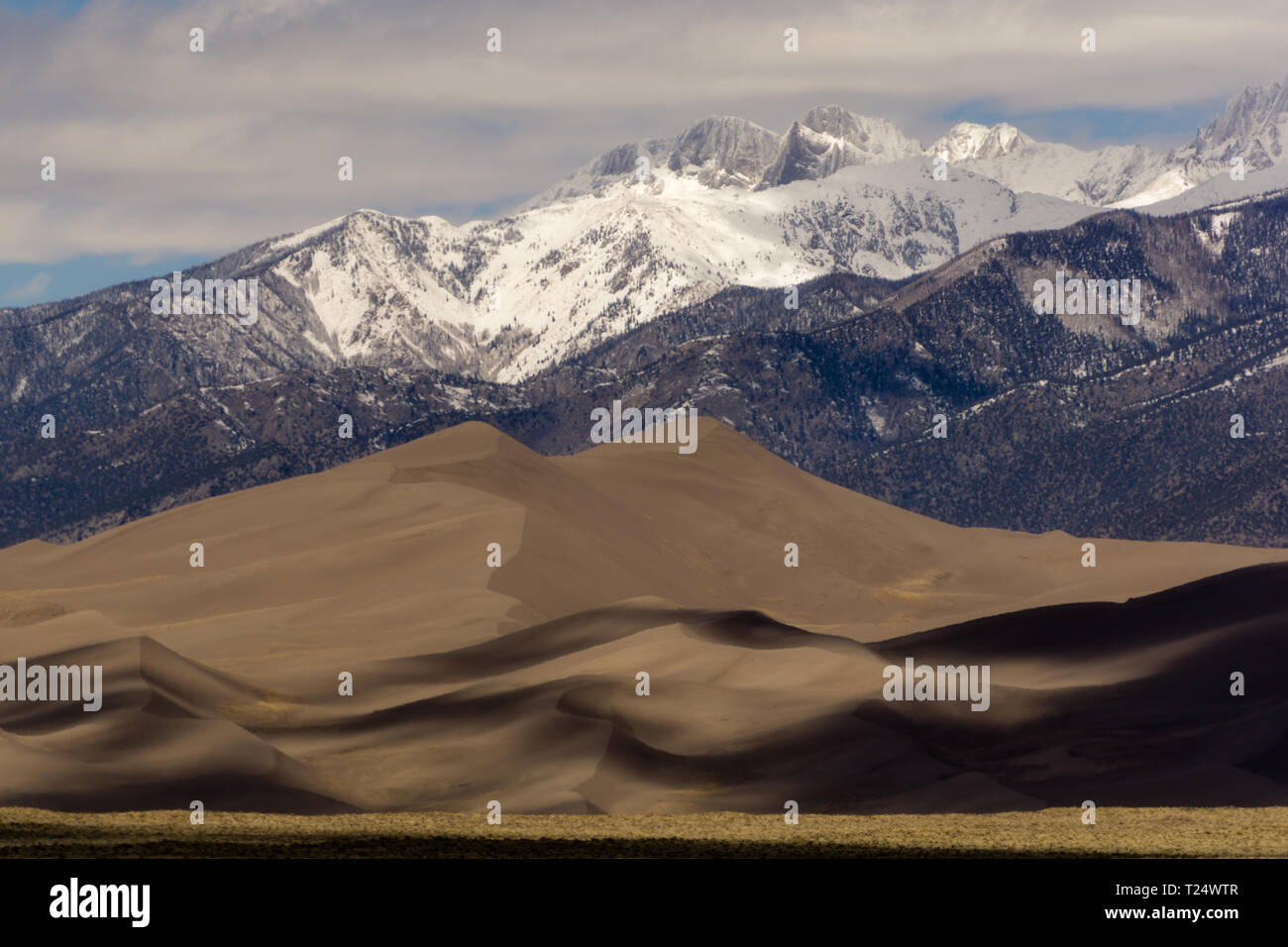 The Great Sand Dunes National Park, near Alamosa, Colorado Stock Photo ...