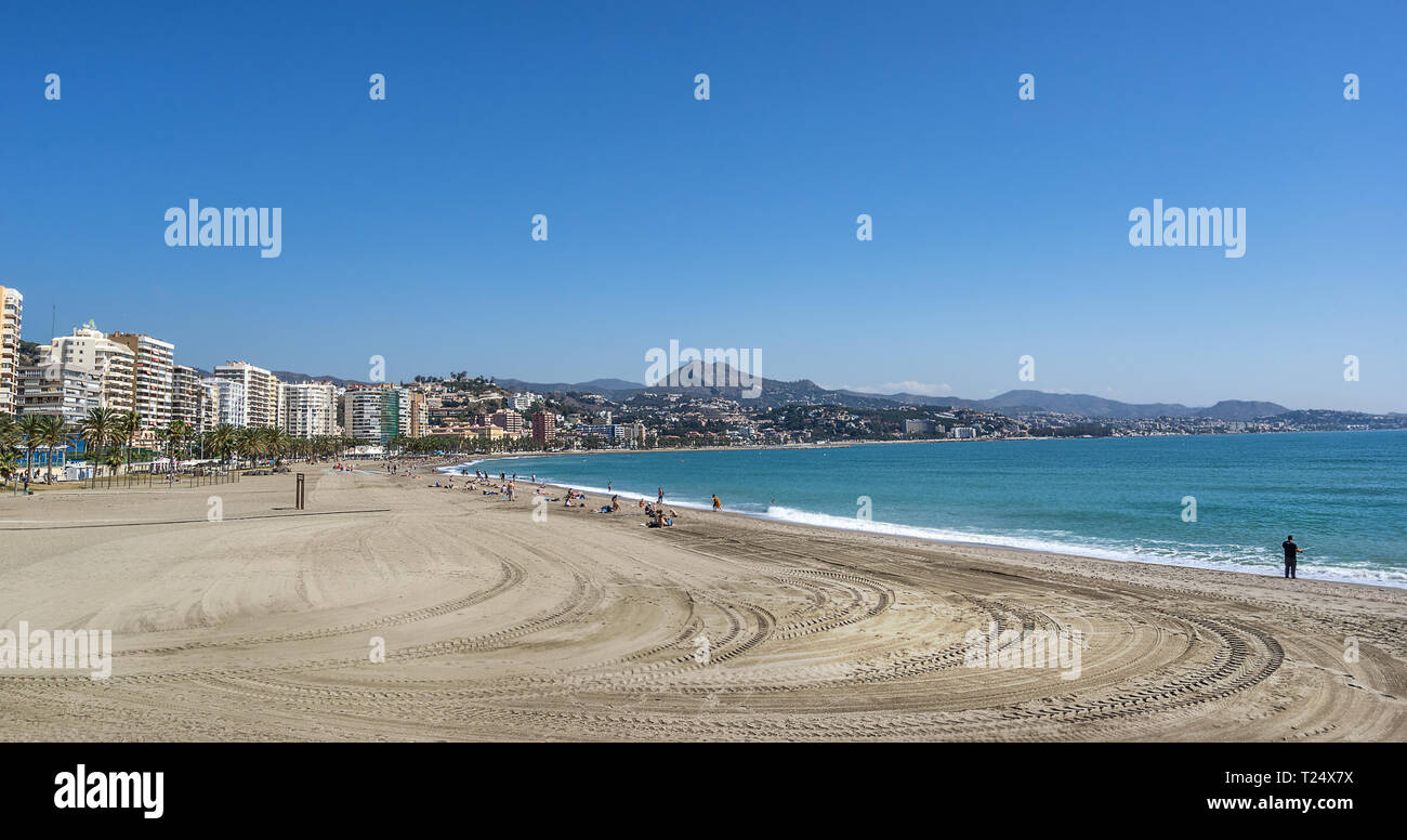 Malaga beach hi-res stock photography and images - Alamy