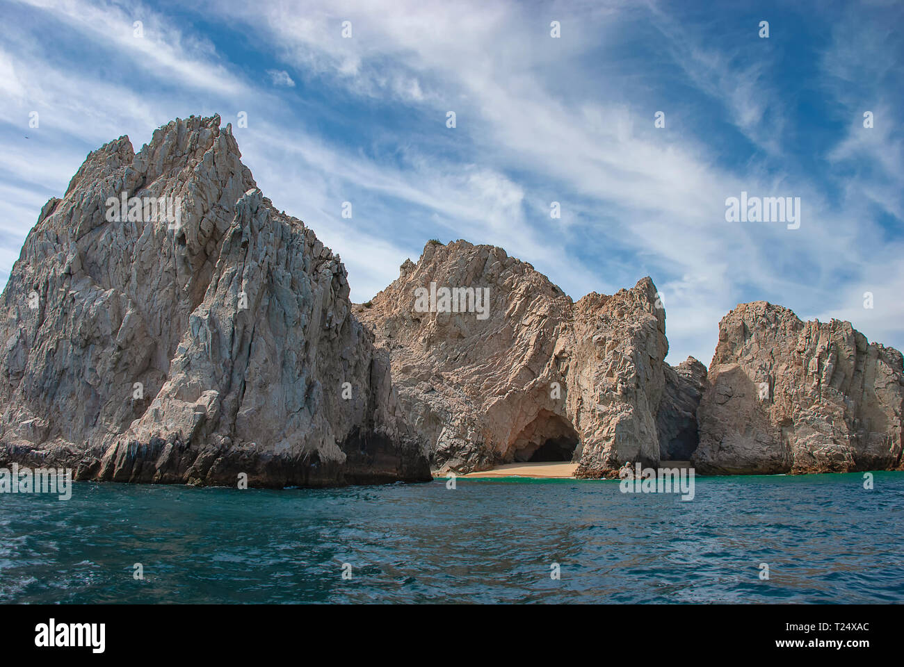 The cliffs at Lands End in Cabo San Lucas at the tip of the Baja ...