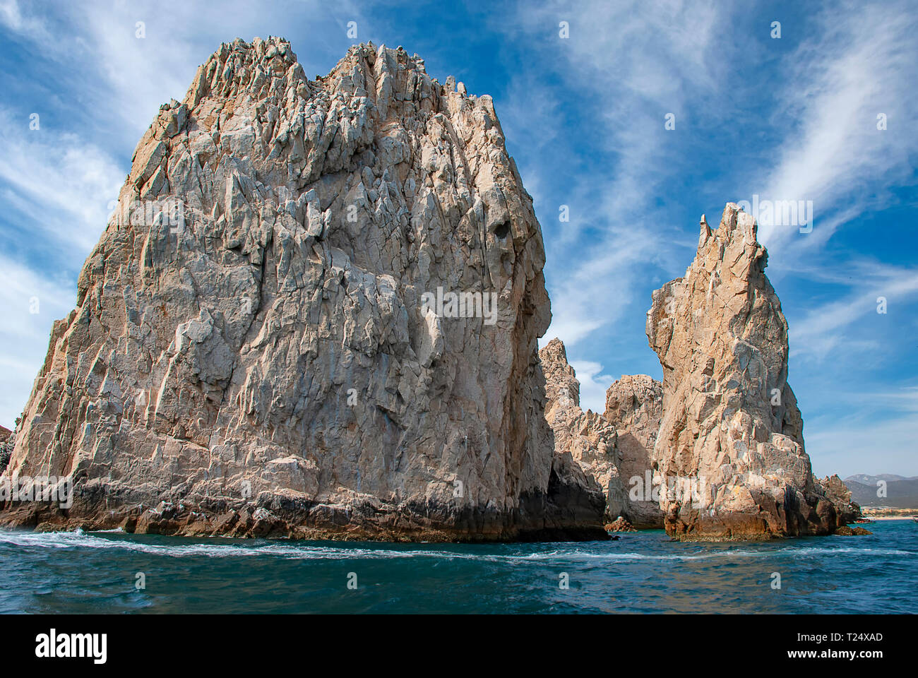 The cliffs at Lands End in Cabo San Lucas at the tip of the Baja ...