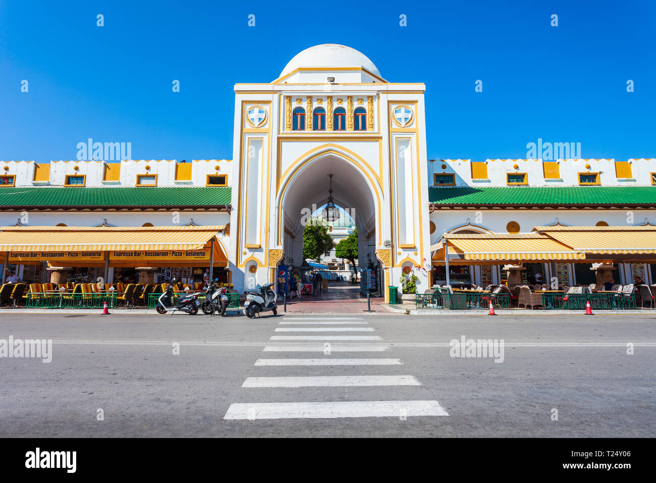 The nea agora new market in rhodes town hi-res stock photography and ...