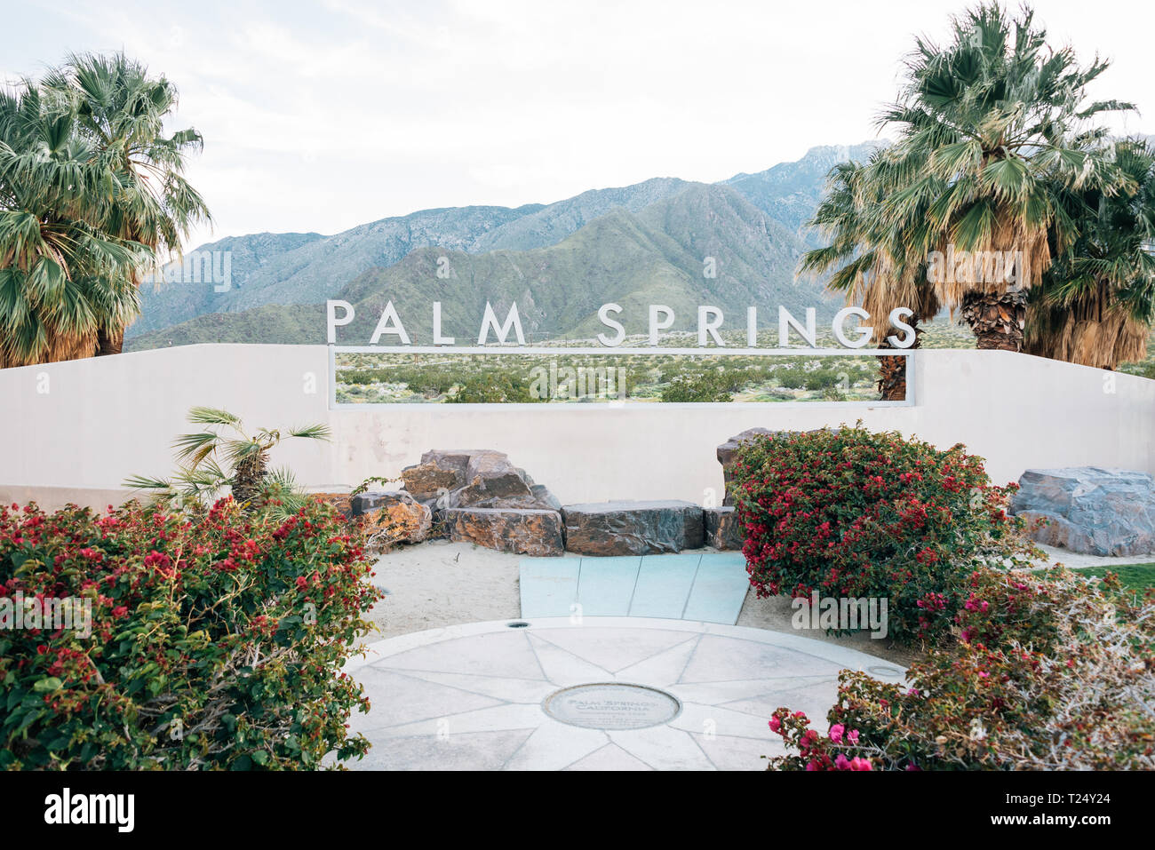 Palm Springs sign, in Palm Springs, California Stock Photo - Alamy