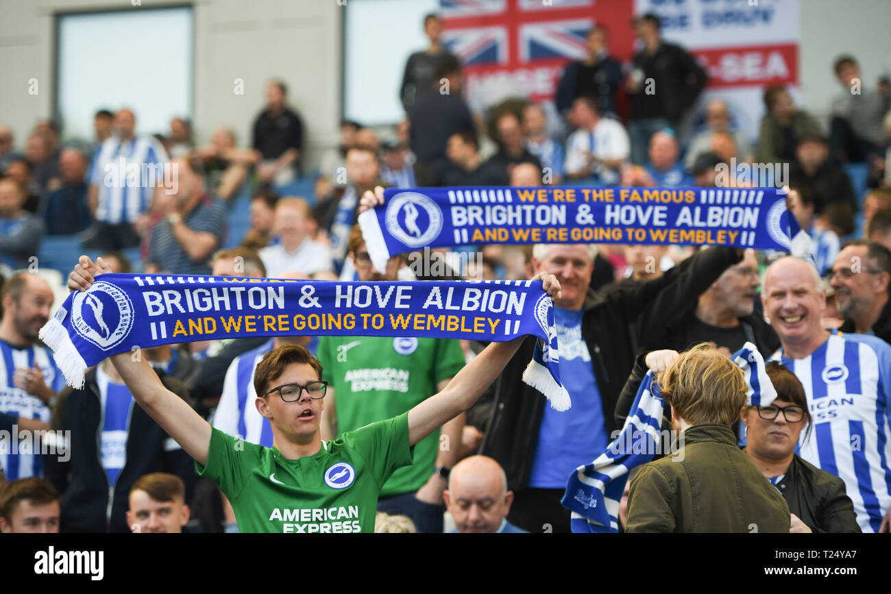 Brighton hove albion football supporters hi-res stock photography and ...