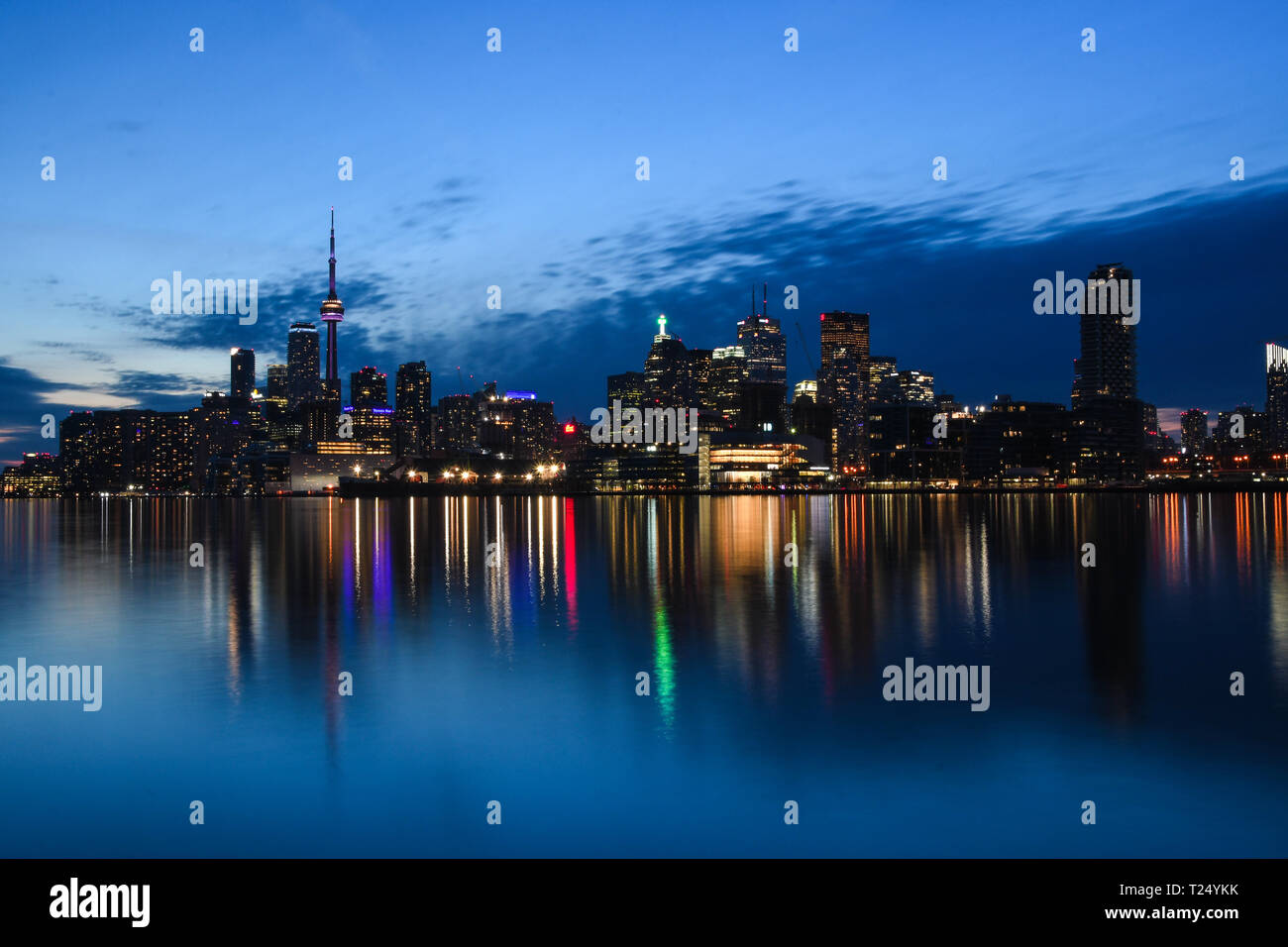 Toronto Skyline at Polson Pier Stock Photo - Alamy