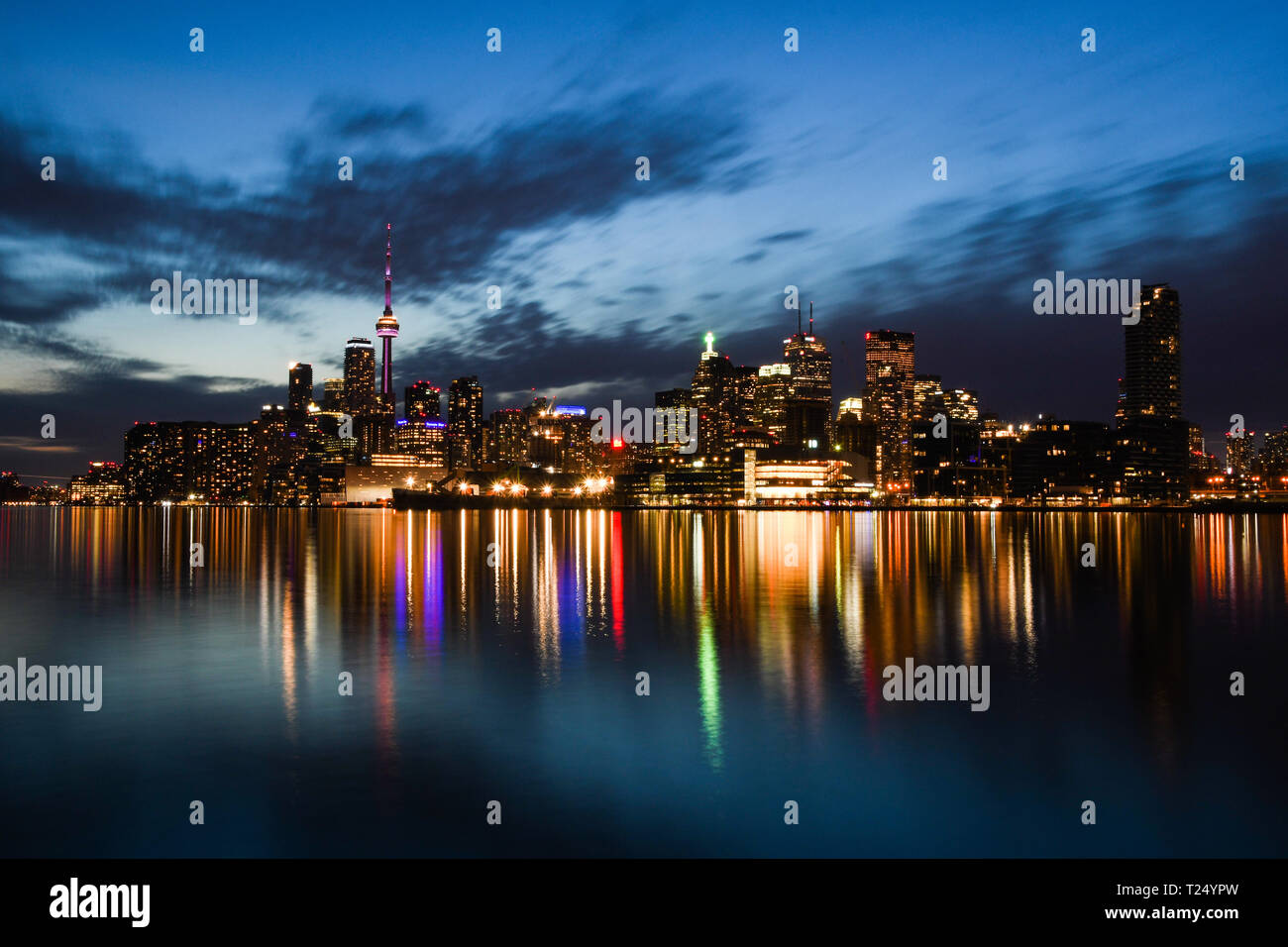 Toronto Skyline at Polson Pier Stock Photo - Alamy