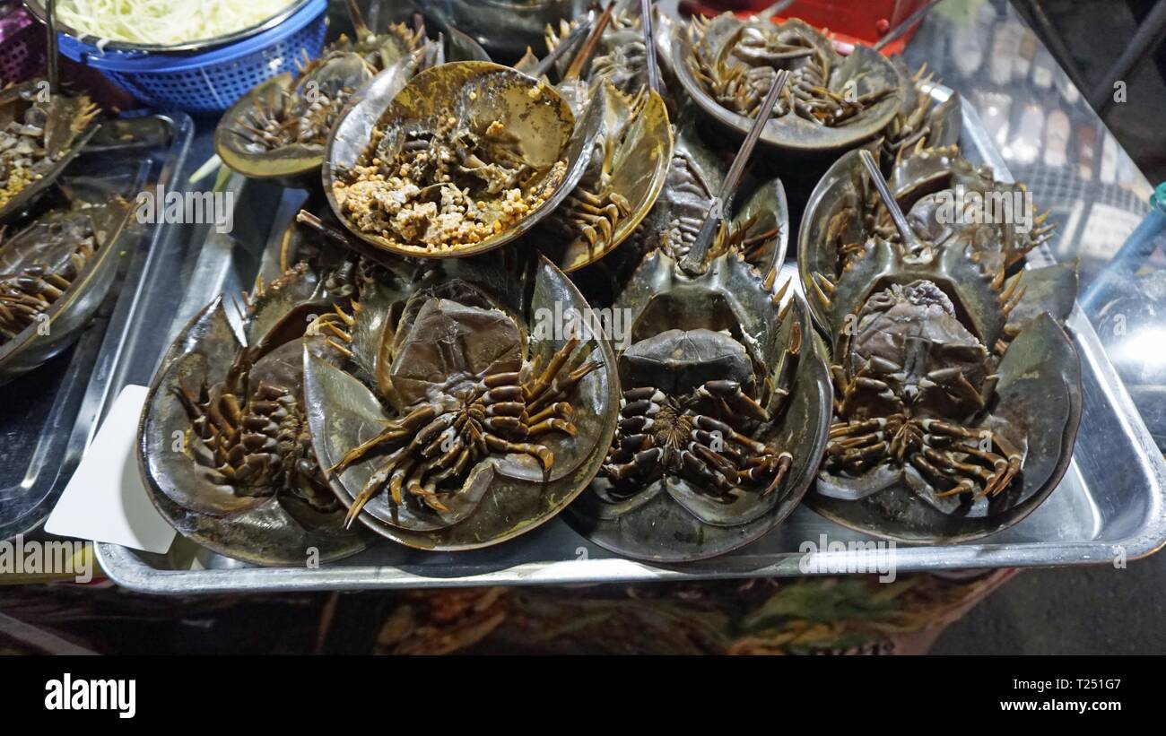 fresh food on traditional asian food market Stock Photo - Alamy