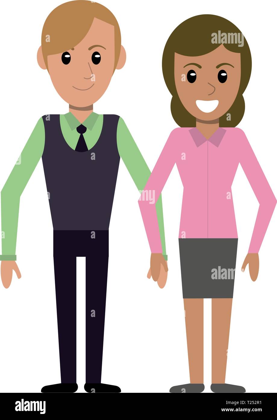 Couple boyfriend and girlfriend cartoon Stock Vector Image & Art - Alamy