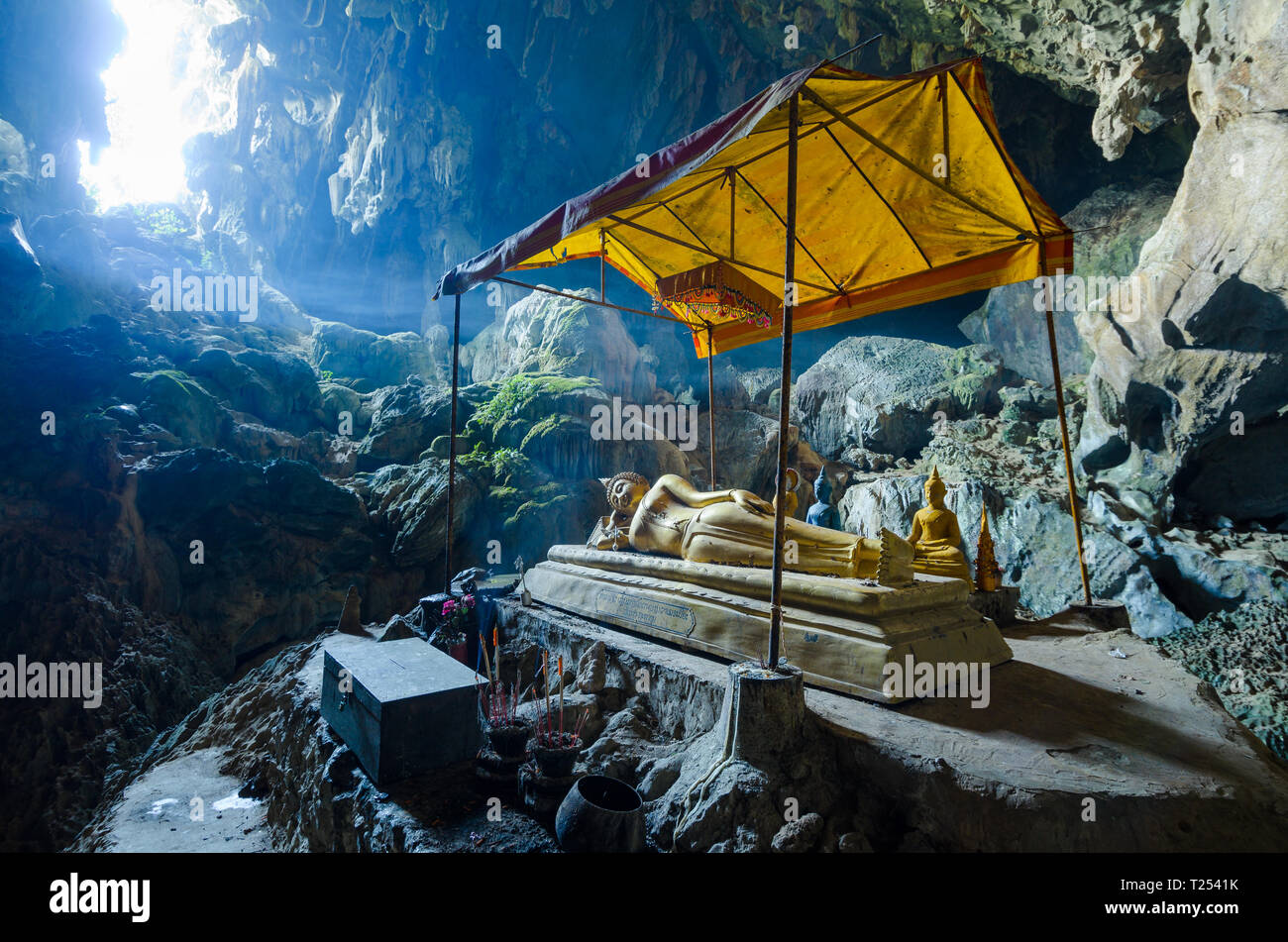 Tham Poukham Cave is a Buddhist sanctuary and temple in a natural cave ...