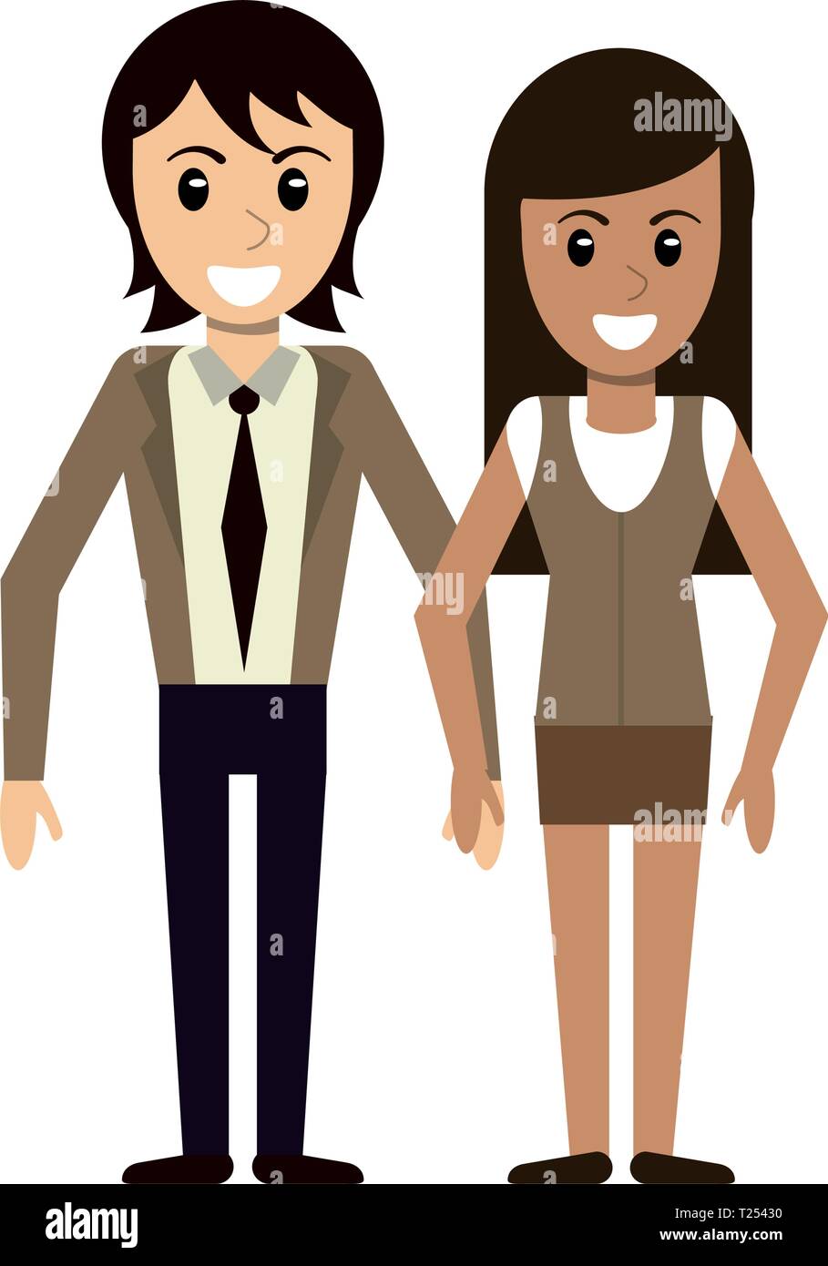 Couple boyfriend and girlfriend cartoon Stock Vector Image & Art - Alamy