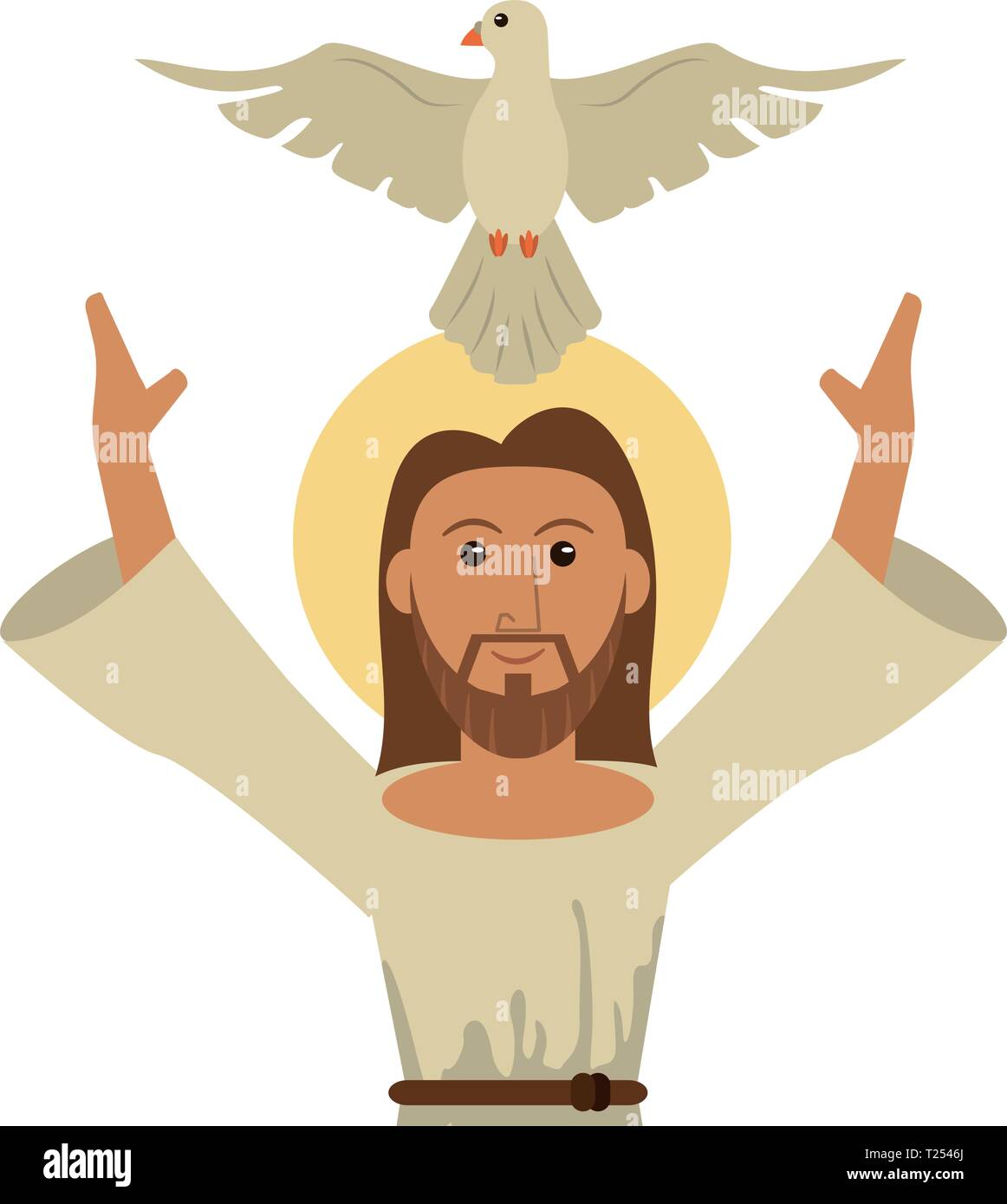 jesuschrist man cartoon Stock Vector Image & Art - Alamy