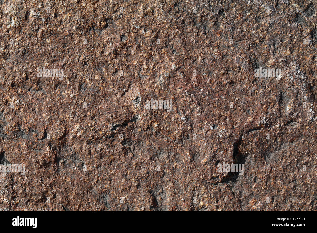 Texture of a red exterior wall of a building in a closeup. Photographed ...