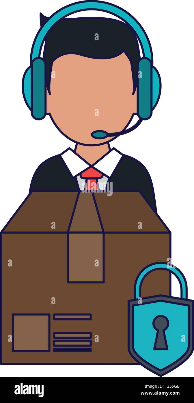 Call center customer service blue lines Stock Vector Image & Art - Alamy