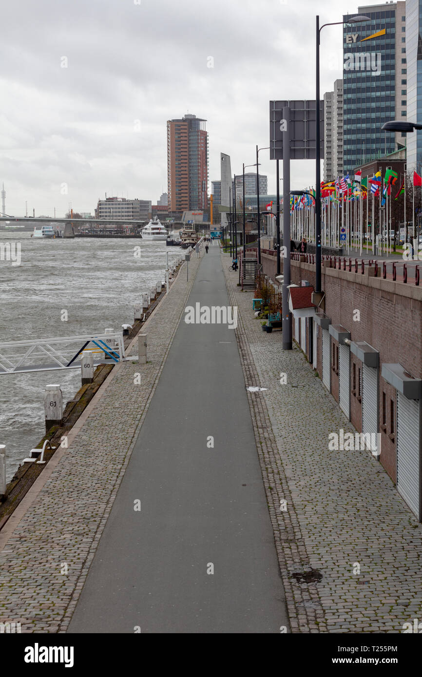 Road across the sea, Rotterdam Stock Photo - Alamy