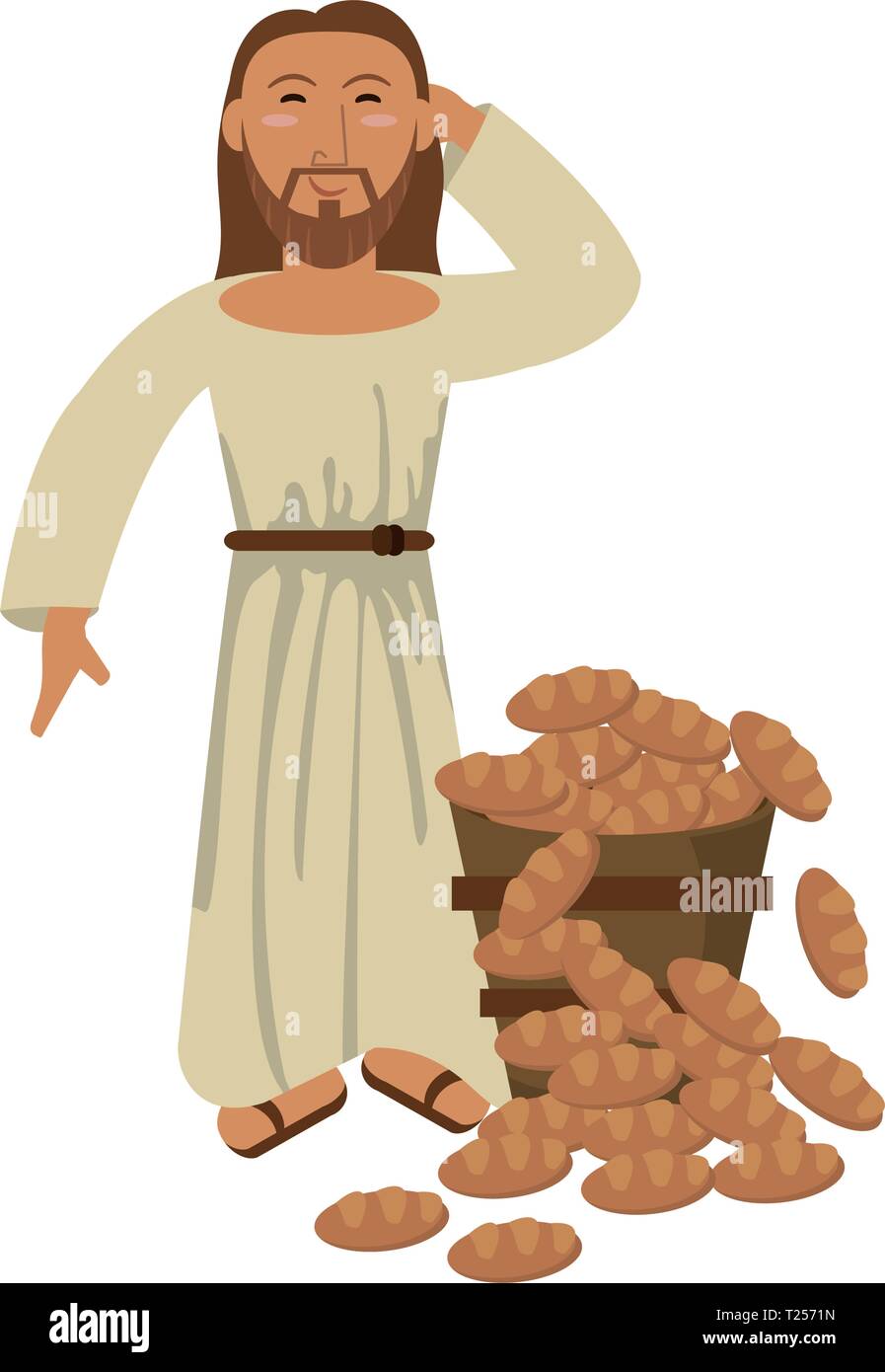 jesuschrist man cartoon Stock Vector Image & Art - Alamy