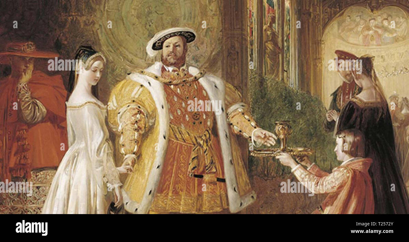 Portrait from Henry VIII's Tudor Court Stock Photo - Alamy