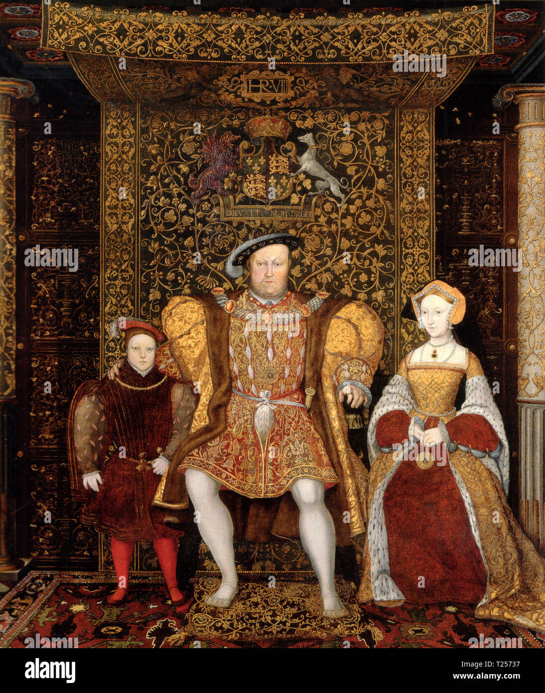 Portrait from Henry VIII's Tudor Court Stock Photo - Alamy
