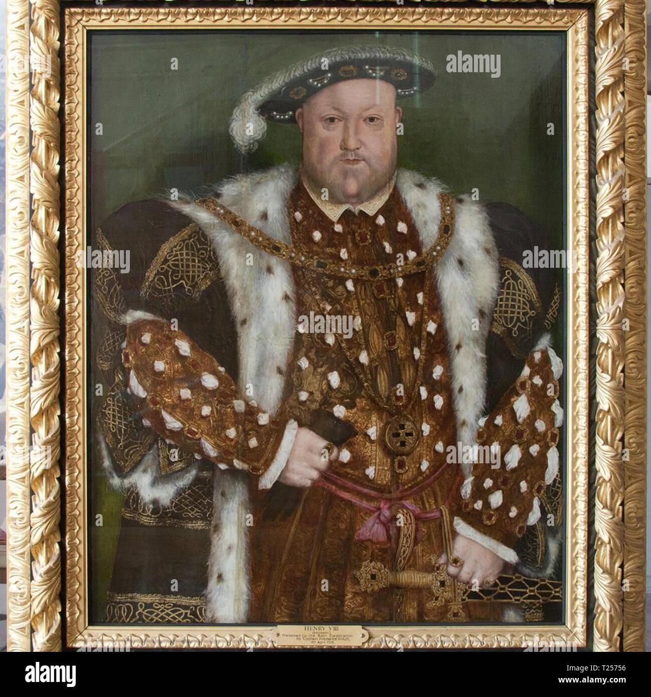 Portrait from Henry VIII's Tudor Court Stock Photo - Alamy