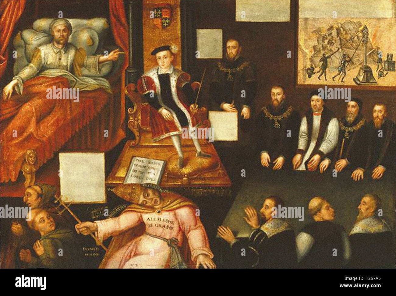 Portrait from Henry VIII's Tudor Court Stock Photo - Alamy