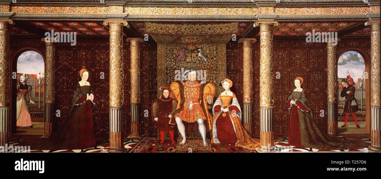 Portrait from Henry VIII's Tudor Court Stock Photo - Alamy