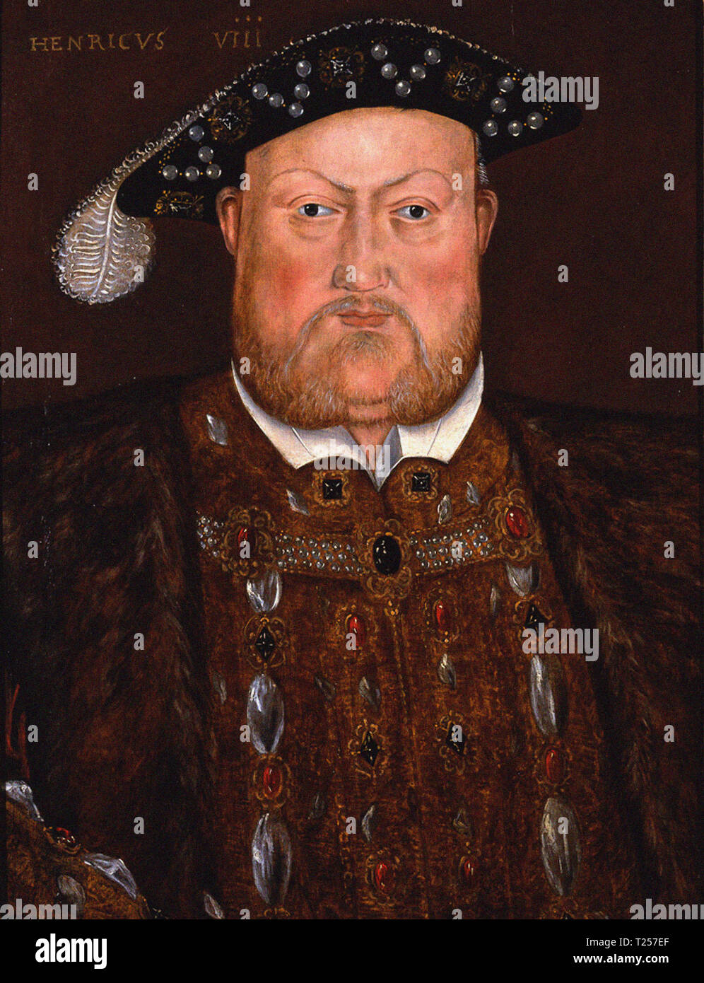 Portrait from Henry VIII's Tudor Court Stock Photo - Alamy