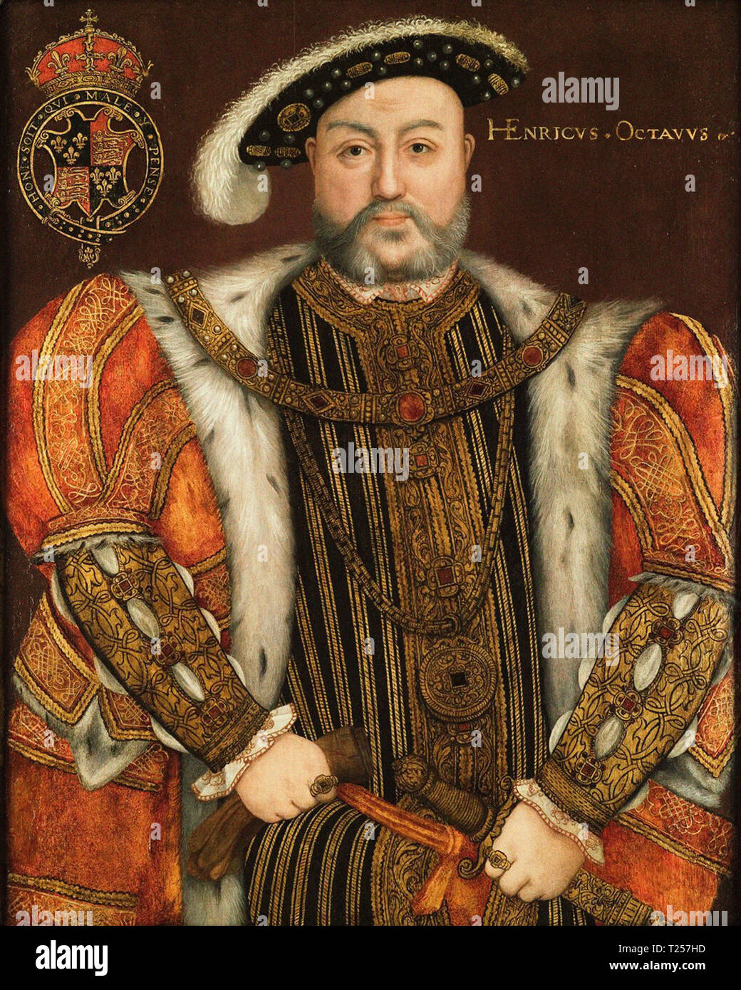 Portrait from Henry VIII's Tudor Court Stock Photo - Alamy