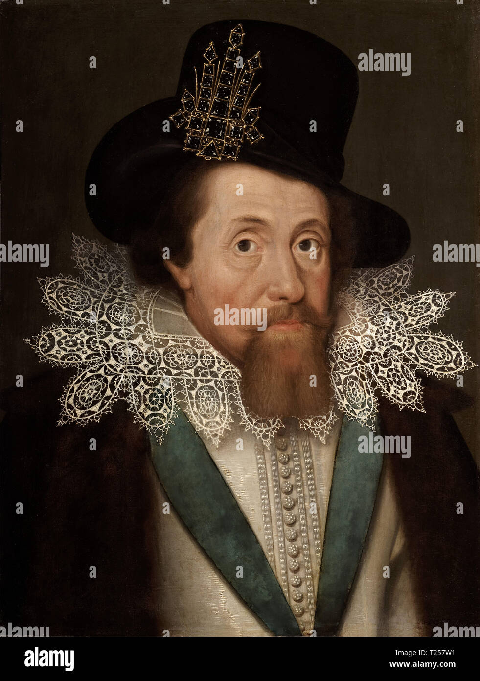Portrait of King James I Stock Photo - Alamy