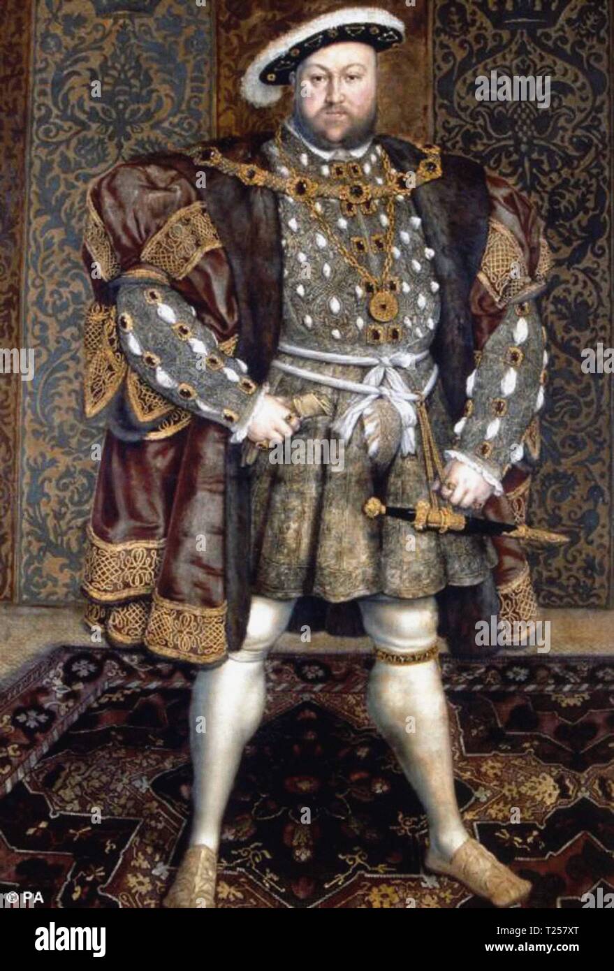 Portrait from Henry VIII's Tudor Court Stock Photo - Alamy