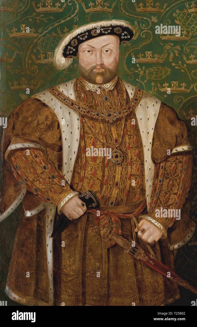 Portrait from Henry VIII's Tudor Court Stock Photo - Alamy