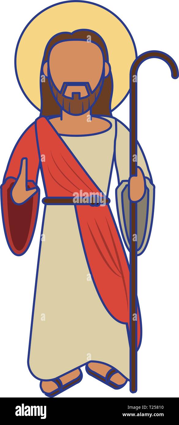 Jesus christ catholic stick Stock Vector Images - Alamy