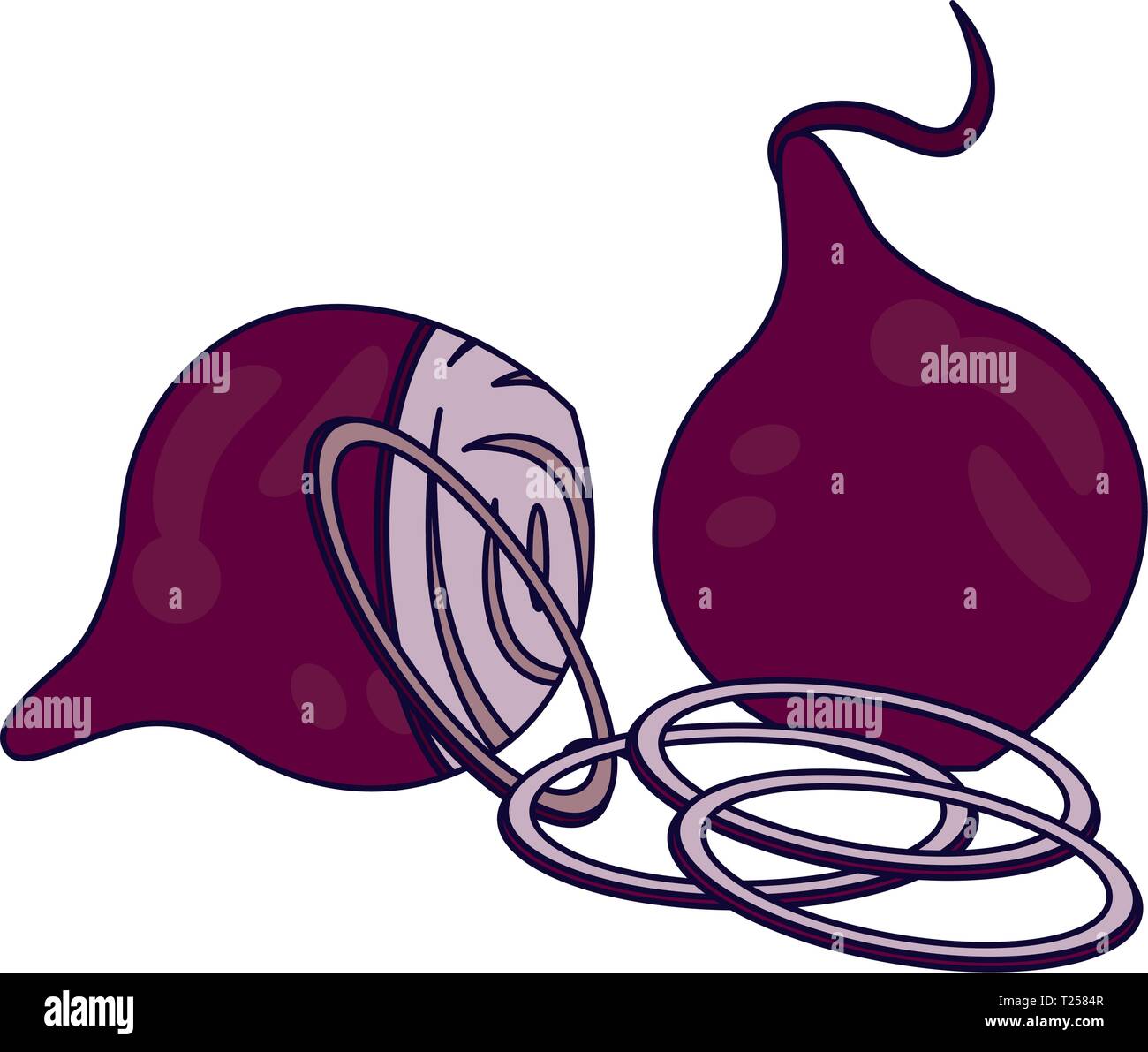 Onions slices cuts cartoon blue lines Stock Vector Image & Art - Alamy