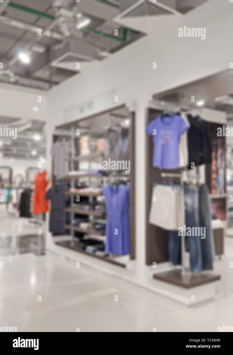 Shopping mall theme blur background Stock Photo - Alamy