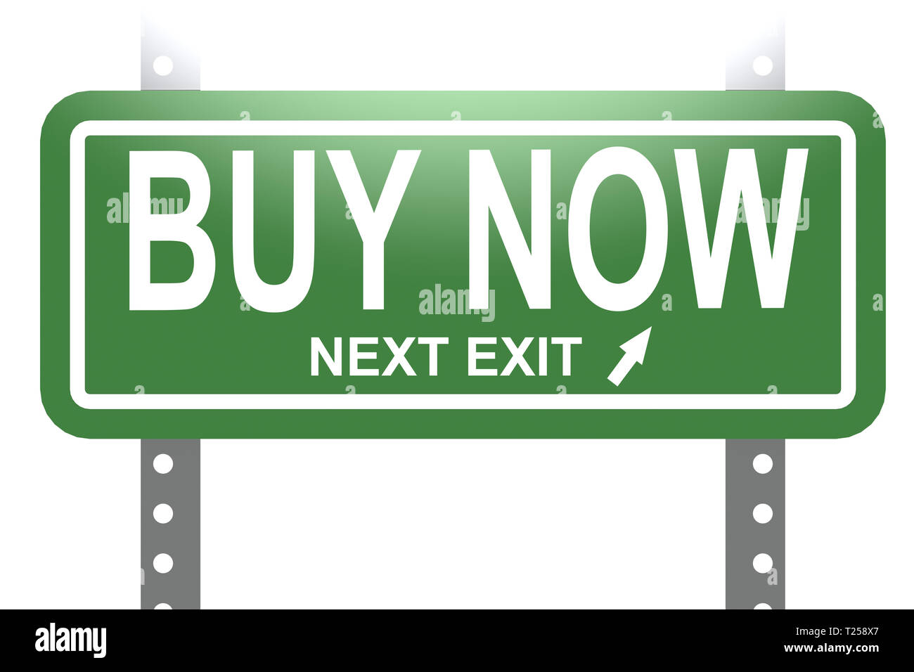 Buy now word with green sign board isolated , 3D rendering Stock Photo ...
