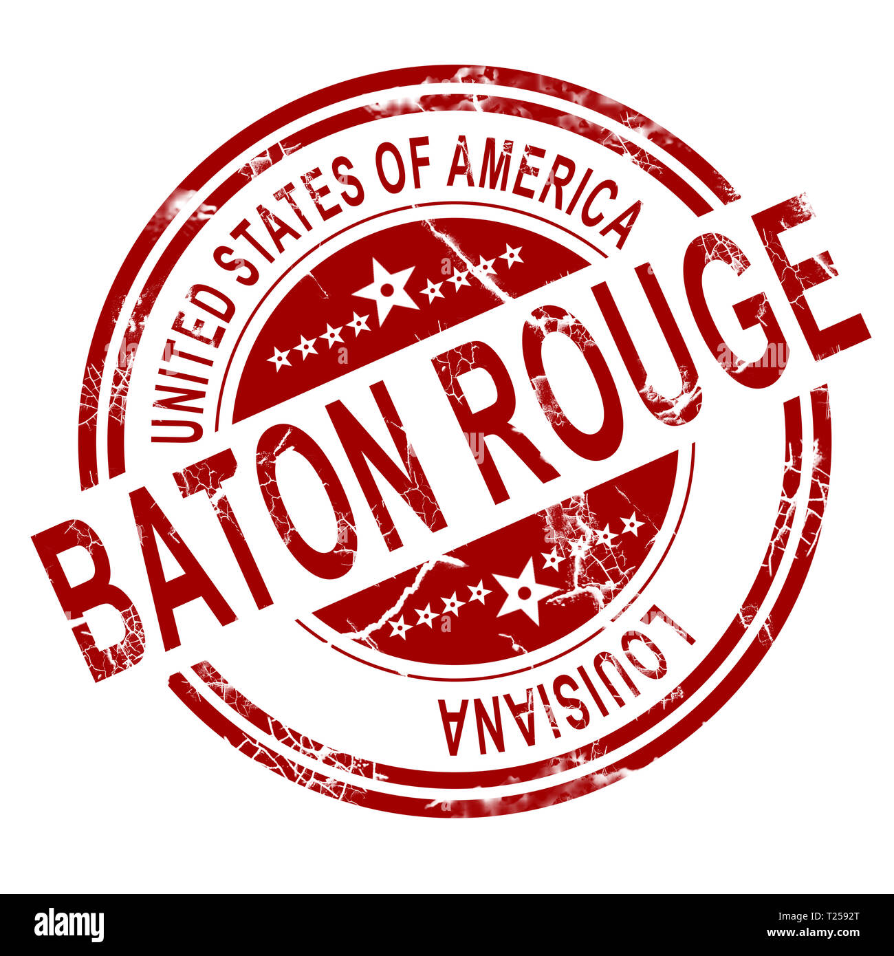 Red Baton Rouge with white background, 3D rendering Stock Photo - Alamy
