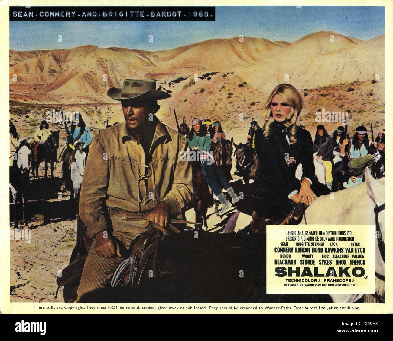 Shalako (1968) Sean Connery, Brigitte Bardot, Date: 1968 Stock Photo ...