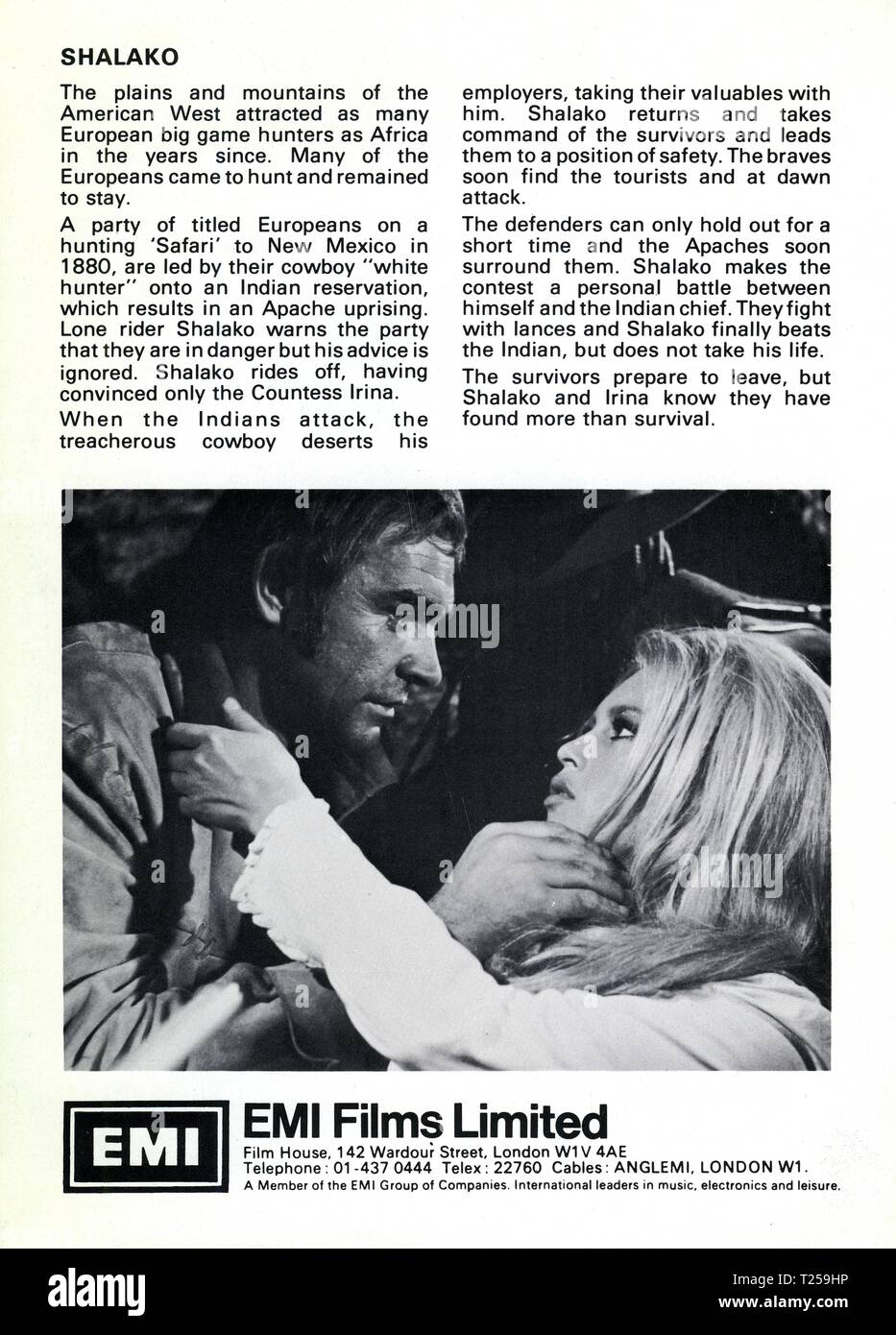 Shalako 1968 hi-res stock photography and images - Alamy