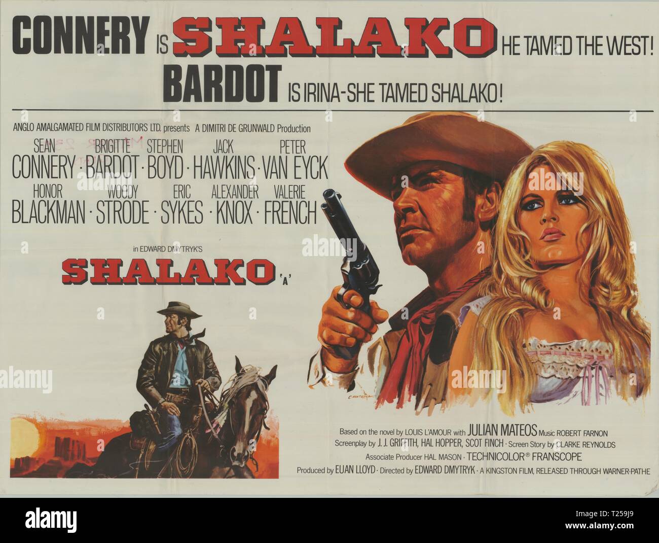 Shalako movie poster hi-res stock photography and images - Alamy