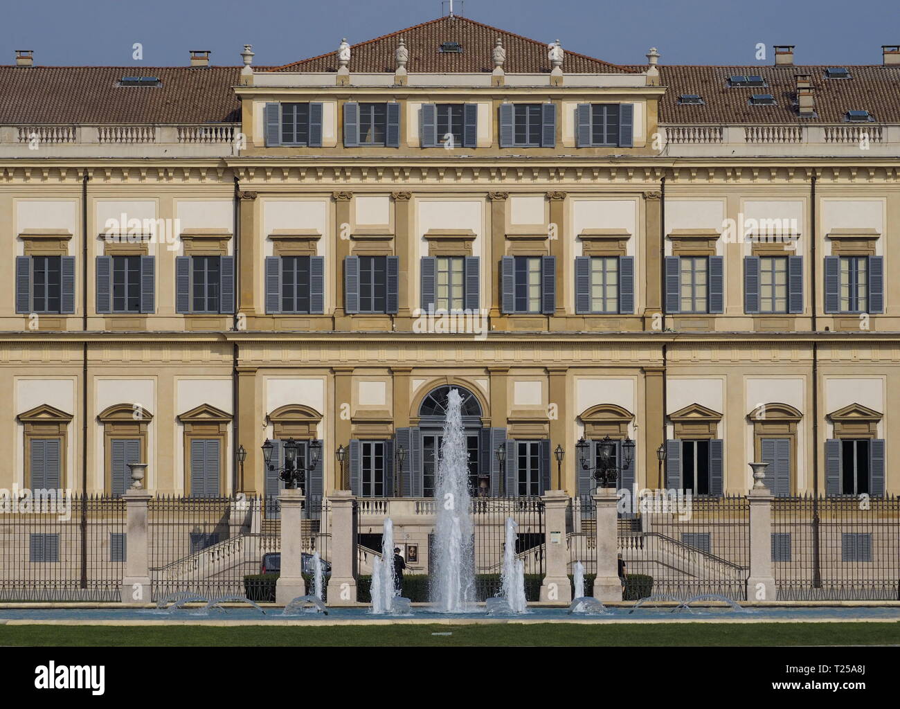 MONZA, Italy, 13 September 2018: Villa Reale Palace,royal gardens and ...