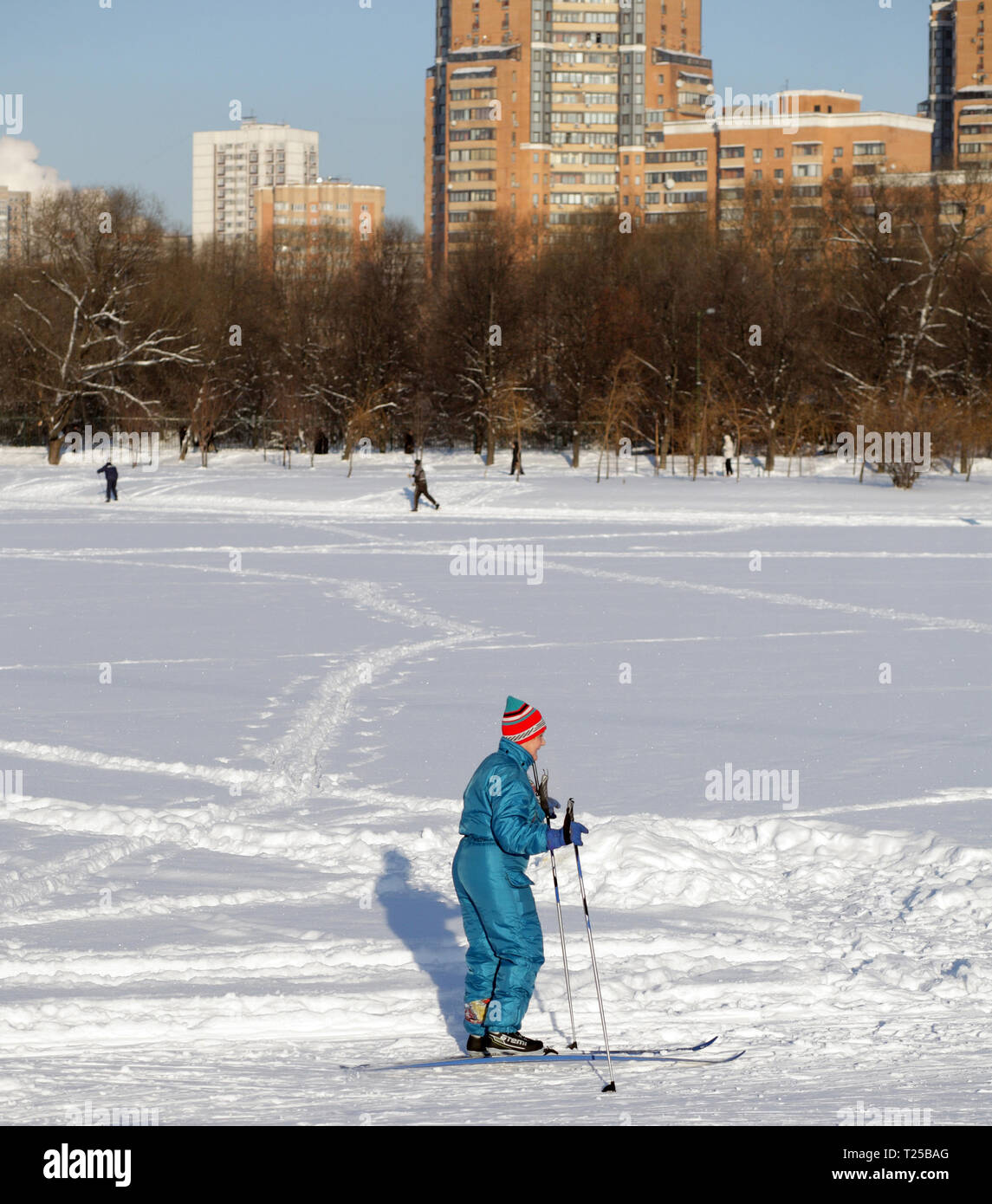 go skiing at winter sunny day Stock Photo - Alamy