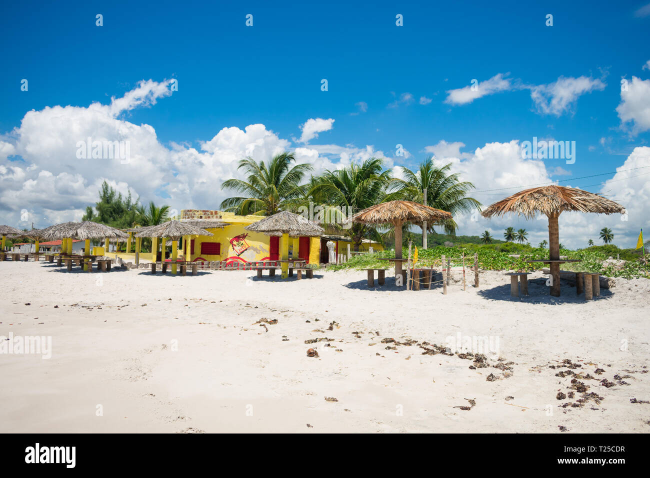 Ilha de Itamaraca, Brazil - Circa January 2019: Beach bar at Sossego ...